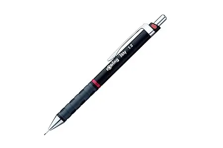 Rotring Mechanical Pencil Tikky Professional 1.0mm Lead Black Barrel ...
