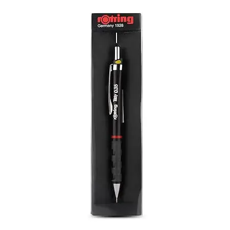 Rotring Tikky Mechanical Pencil,HB 0.35mm Lead, Black Plastic Body ...
